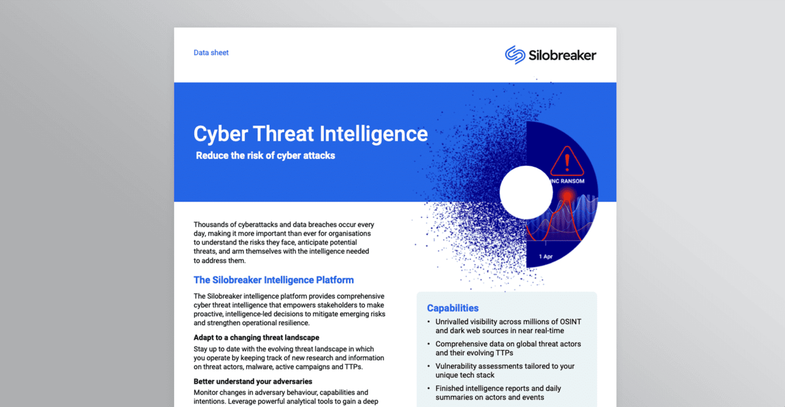 Data sheets - Silobreaker